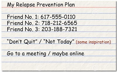 A Portable Lapse Prevention Plan